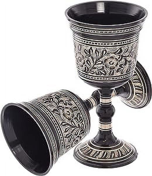 Brass hand engraved Wine Glass Liquor Cup Chalice Luxurious Unique ...