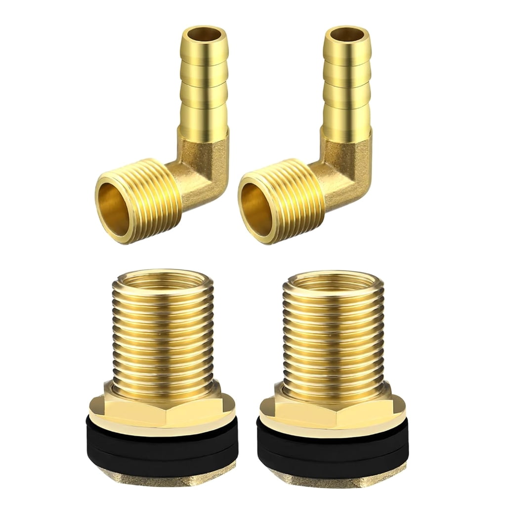 Brass tanks Fitting set Metal tanks Connectors Precisions for Buckets ...