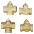 Brass three-way valve two-way valve DN15 DN20 DN25 M30X1.5 M28X1.5 1Pcs ...