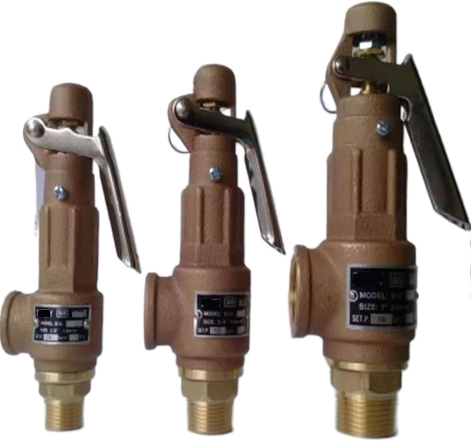 Brass valve with handle for pressure tank spring type Temperature ...