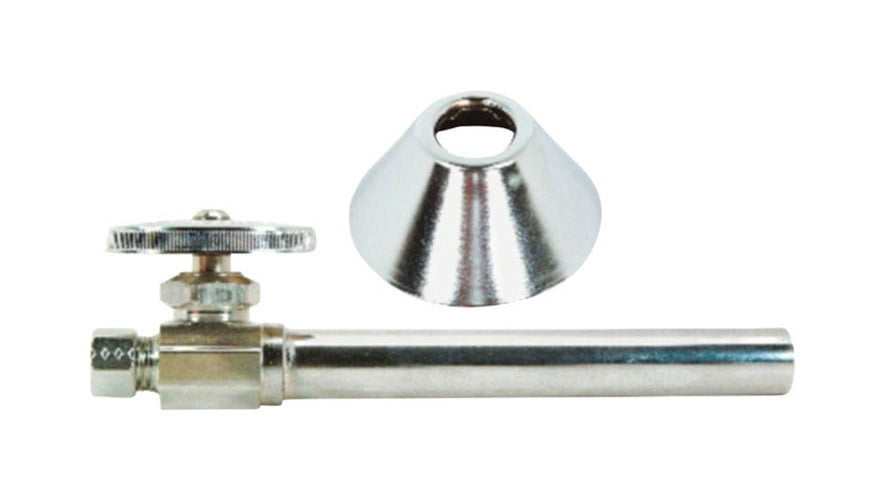 BrassCraft 1/2 In. Sweat x 3/8 In. OD Compression Straight Brass Valve ...