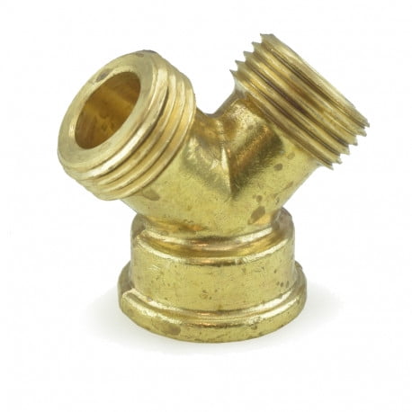 BrassCraft 3/4" Garden Hose Brass Wye "Y" - Walmart Business Supplies