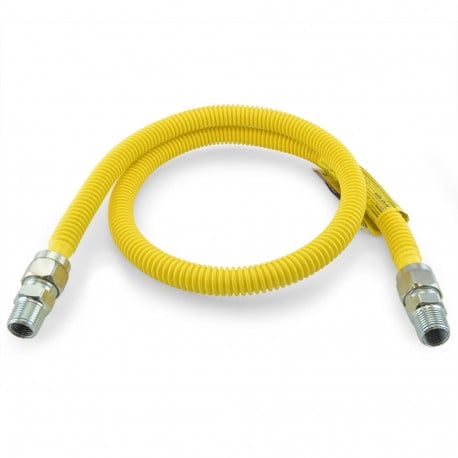 BrassCraft 48" ProCoat Stainless Steel Gas Connector, 1/2" MIP x 1/2 ...