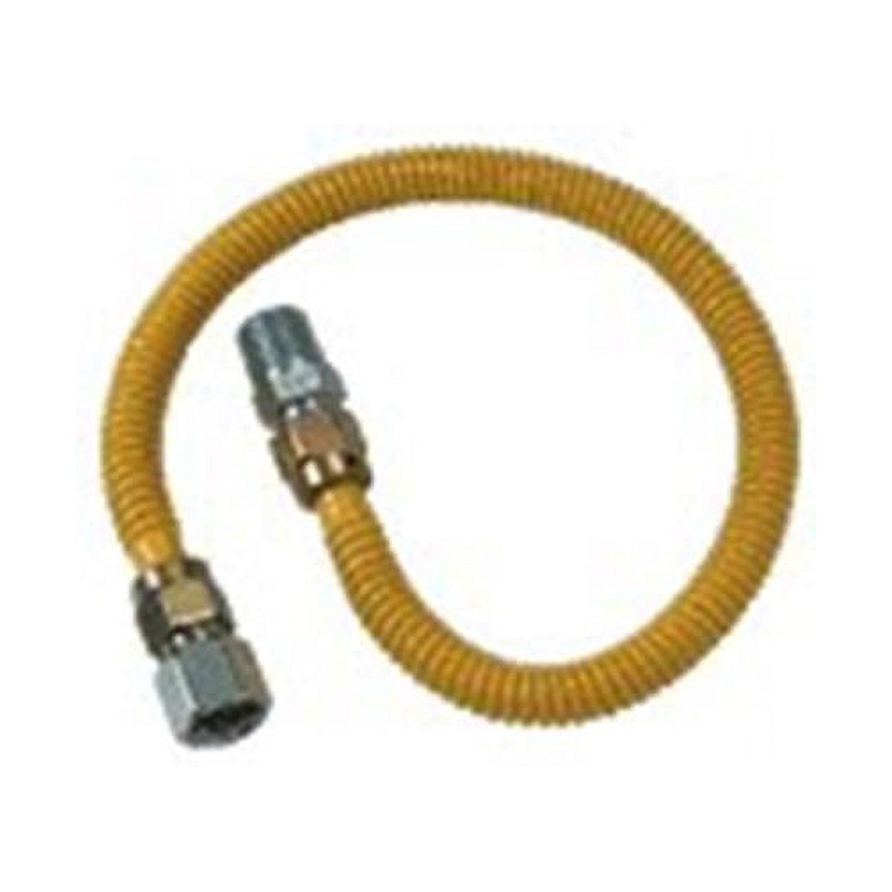 BrassCraft ProCoat CSSD54-60P Straight Gas Connector, 1/2 in Inlet, 1/2 ...