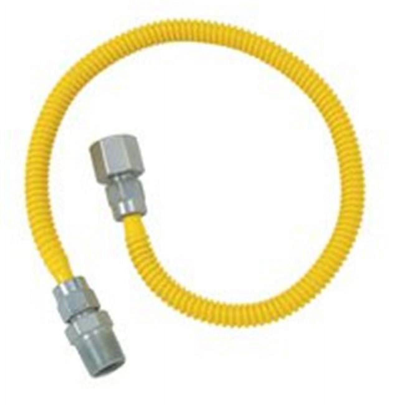 BrassCraft ProCoat Series CSSL54-18 Straight Gas Connector, 1/2 in, FIP ...