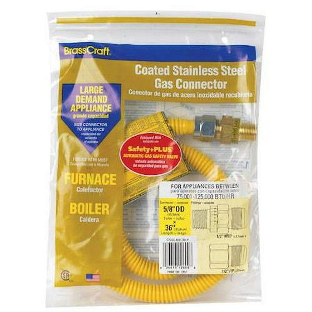 Brasscraft GAS CONNECTOR 1/2 X36 L - Walmart.com