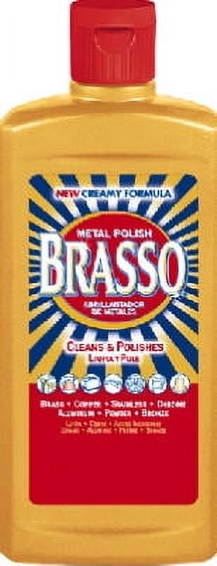 Brasso, 8 OZ Metal Polish, For Use On Brass, Chrome, Copper, Stainless ...