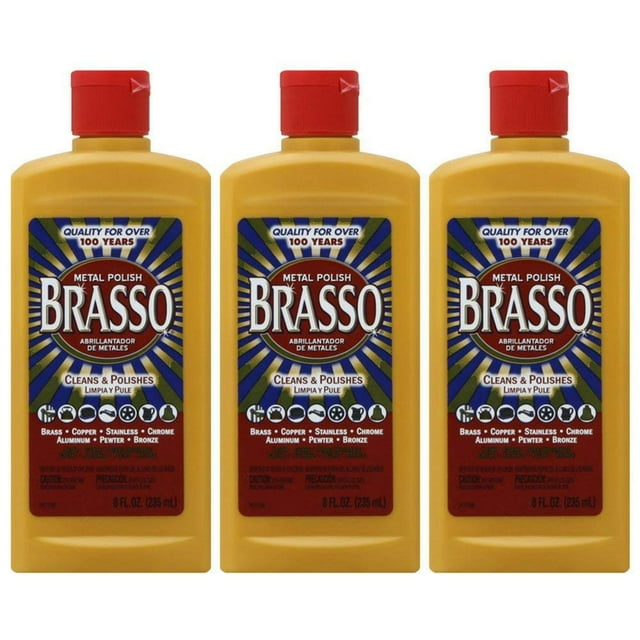 Brasso Multipurpose Metal Polish-8 oz 3 Pack - Walmart.com