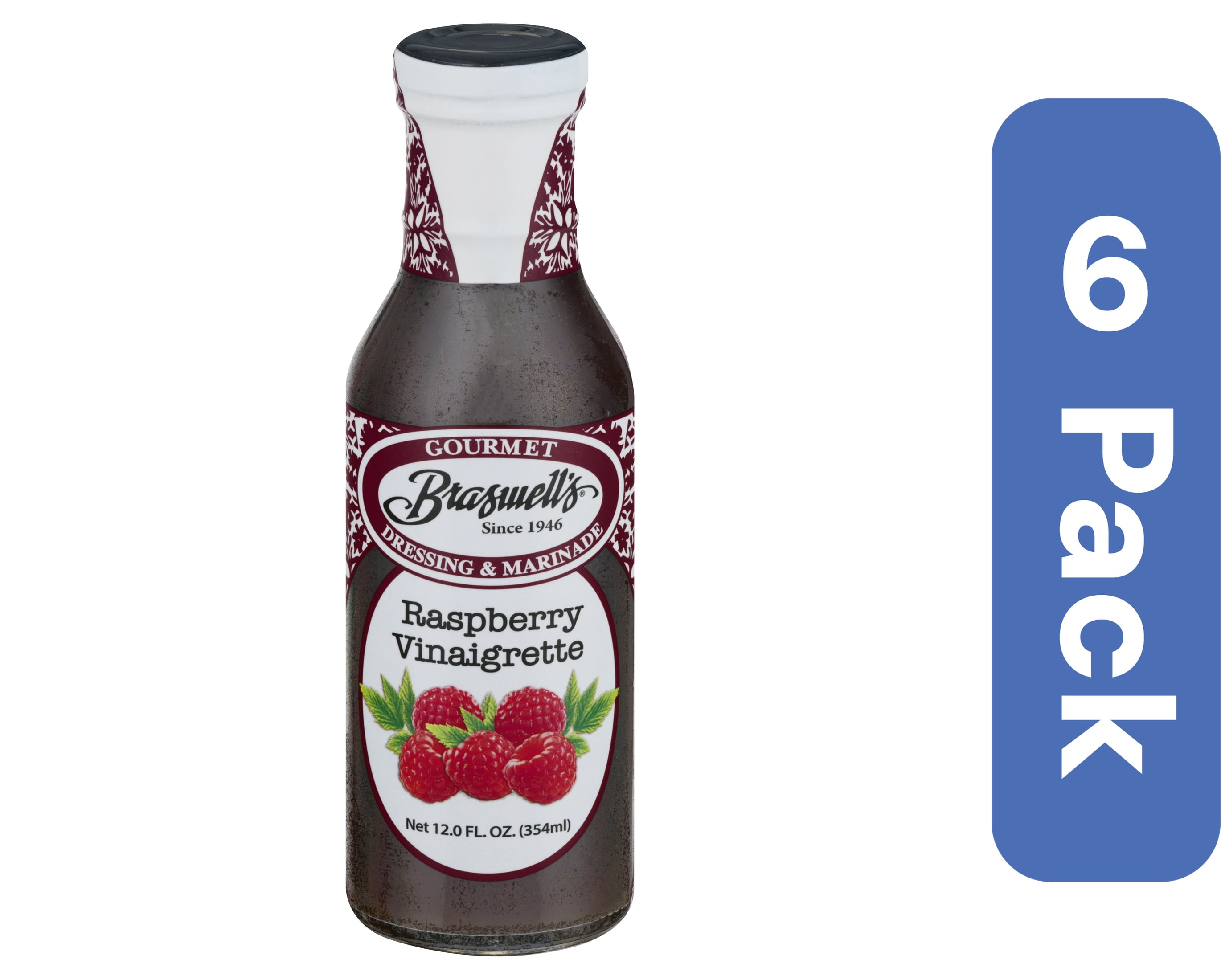 Braswell Raspberry Vinaigrette Dressing 12 oz (Pack of 6) - Walmart.com