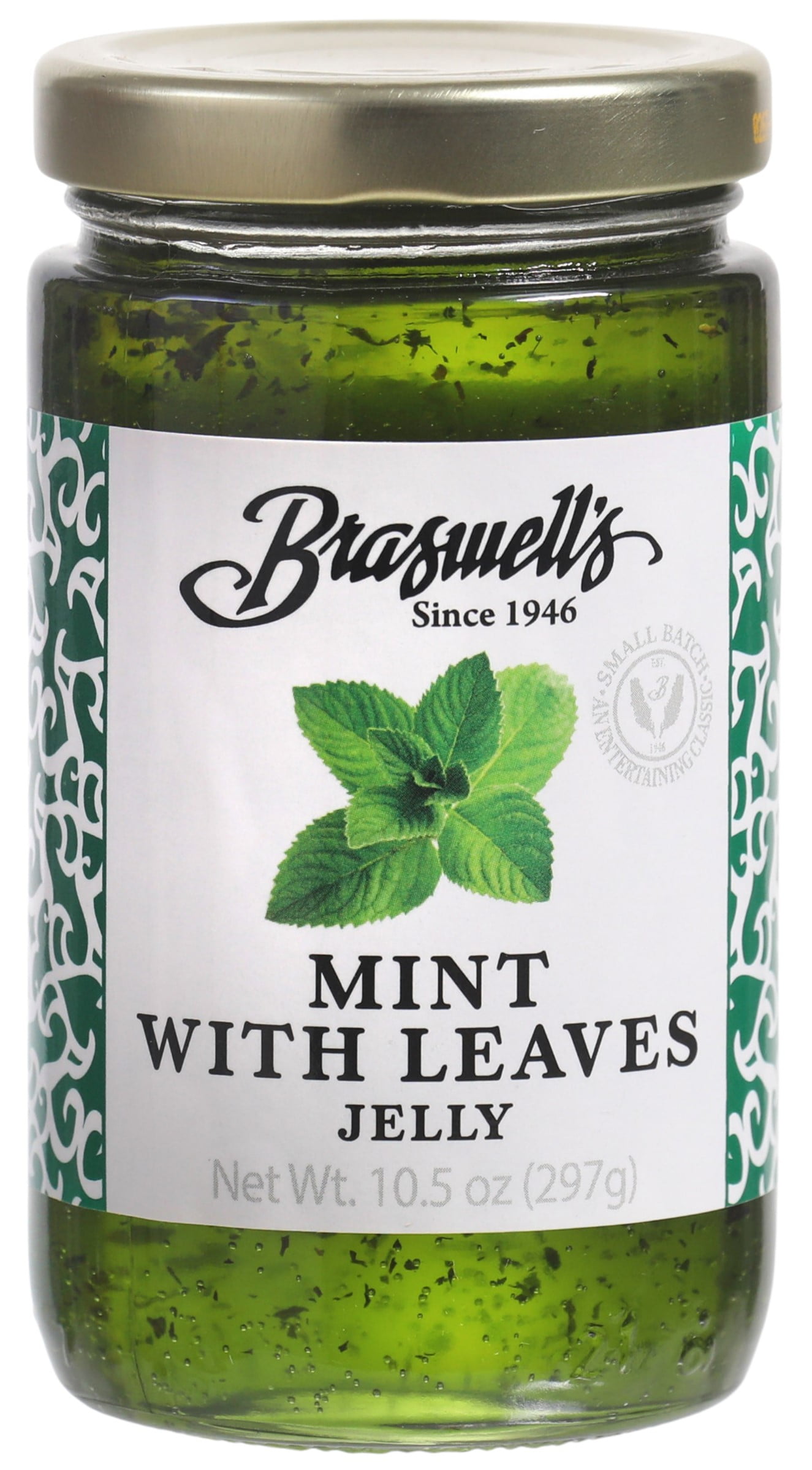 Braswell's Mint Jelly with Leaves 10.5 oz for Lamb, Pork, Beef ...