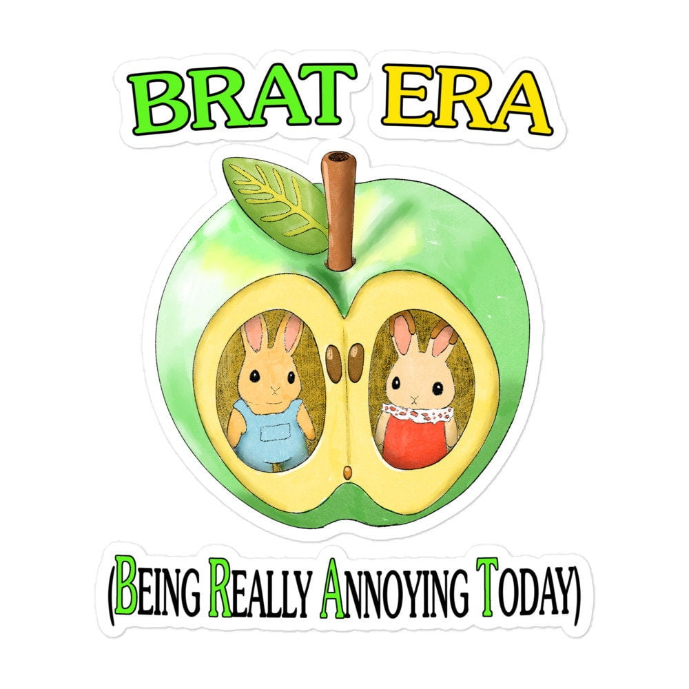 Brat Era Bubble-Free Stickers Vinyl Decal Cute Sticker Aesthetic Design ...