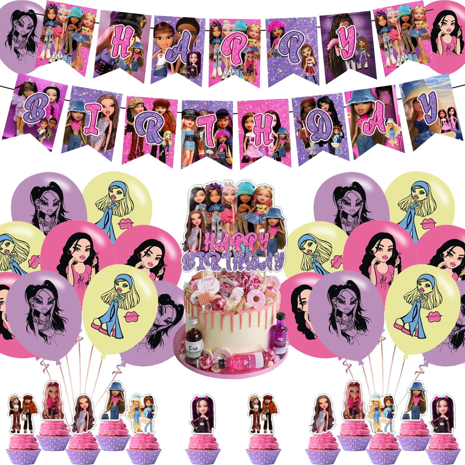 Brat Girl Birthday Party Decorations,Brat Girl KKS1 Theme Party ...