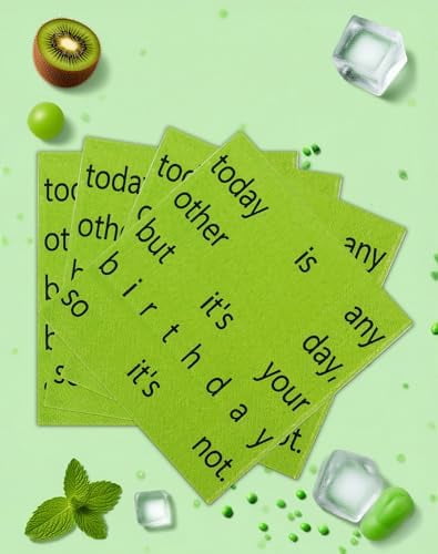 Brat Party Napkins – 50 Pack Green Funny Birthday Paper Napkins for ...