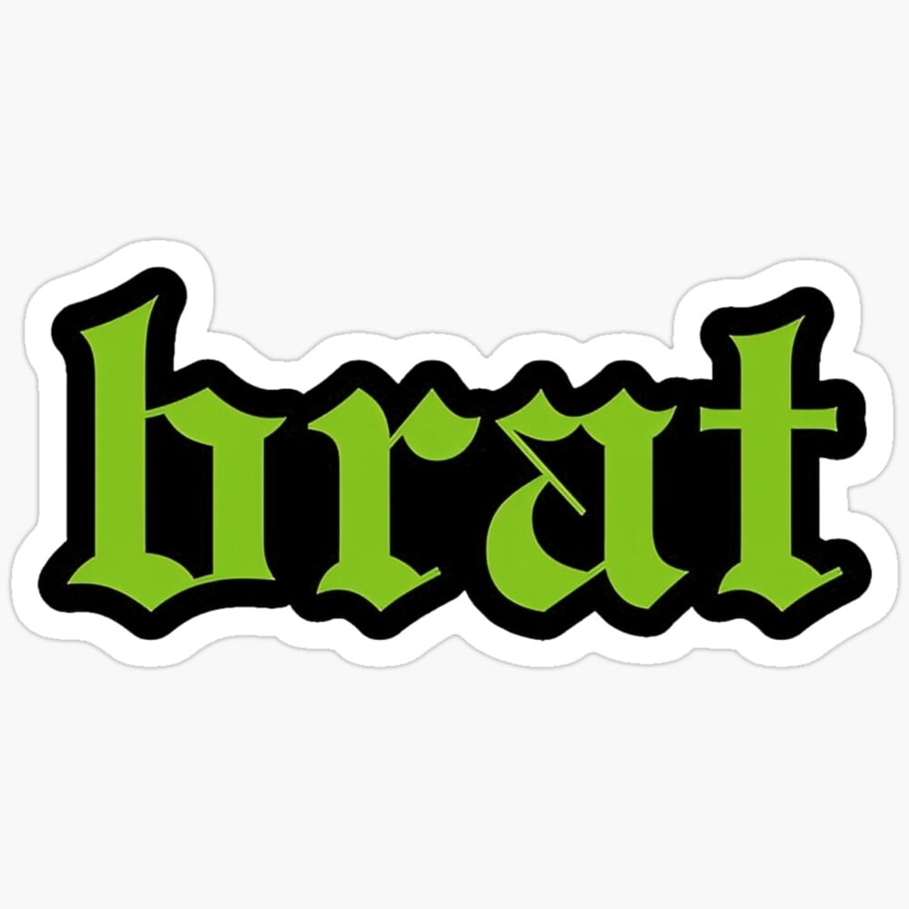 Brat Sticker Phone Decal Water Bottle Stickers Car Decals, Laptop ...