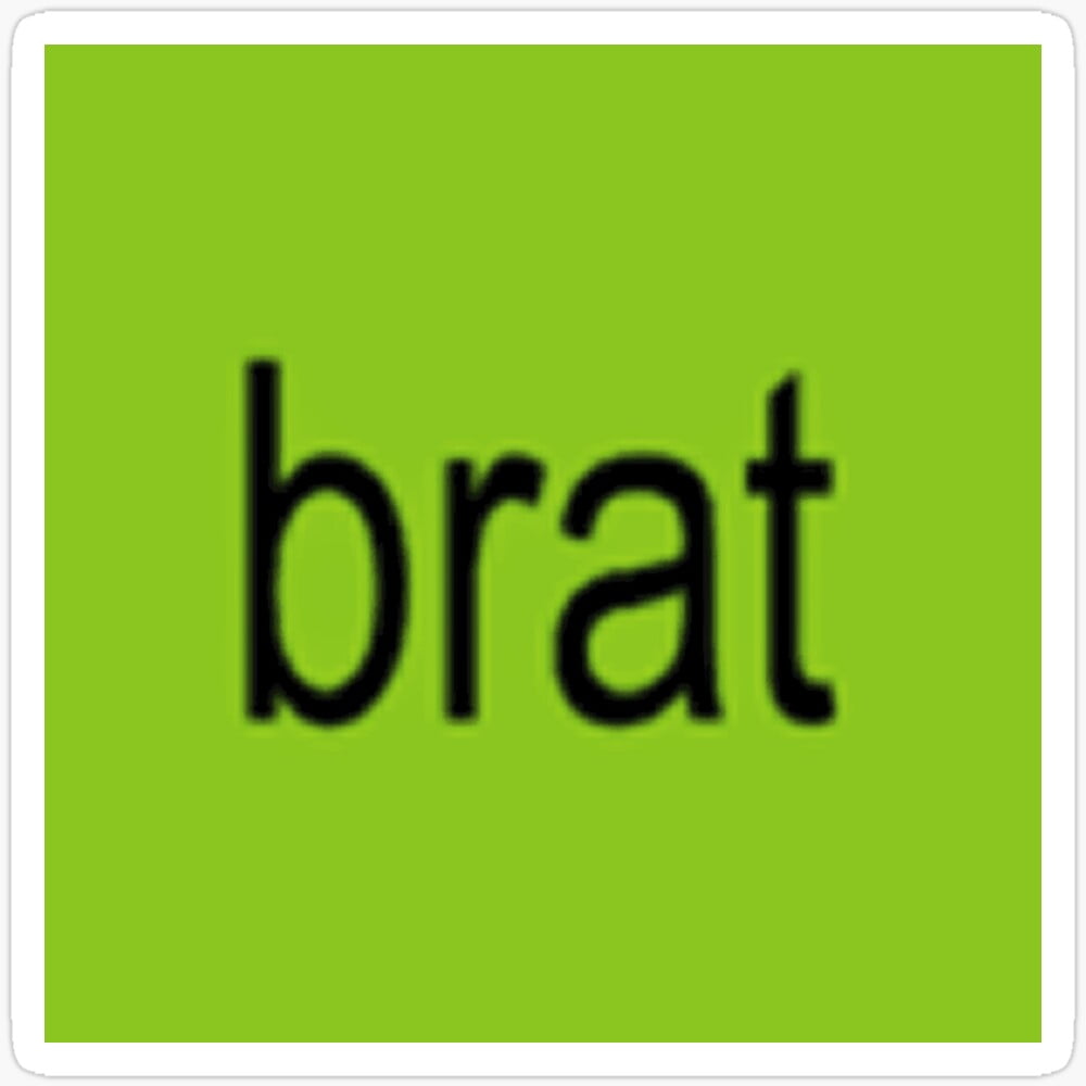 Brat Sticker Phone Decal Water Bottle Stickers Car Decals, Laptop ...