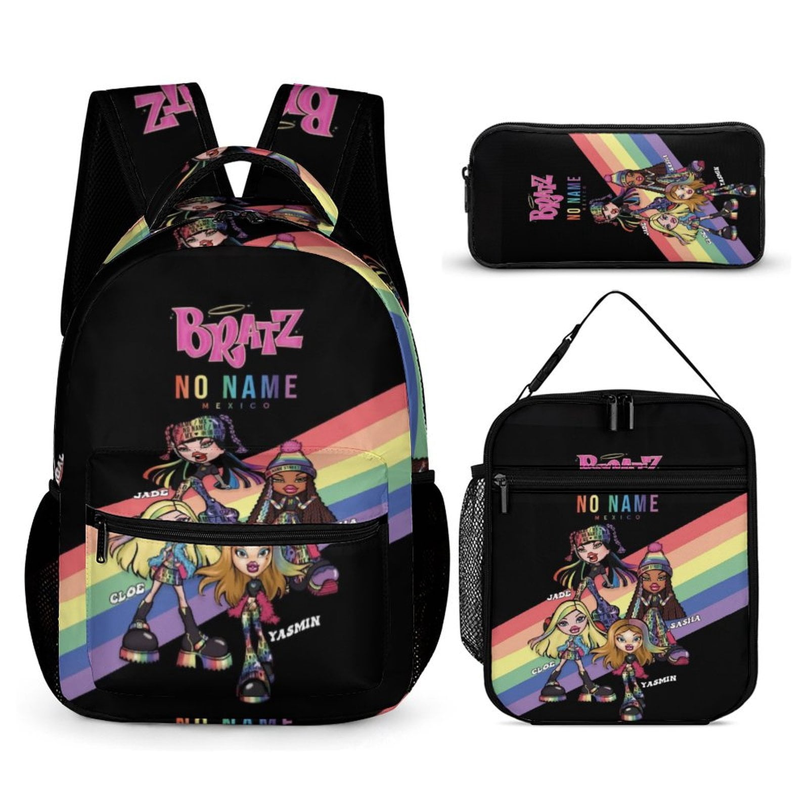 Brat-Z0 Backpack Set with Pocket Backpacks with Pencil Case & Lunch Bag ...