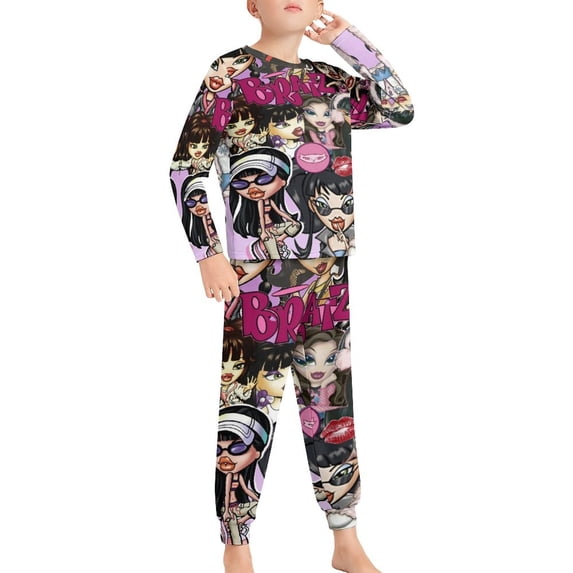 Brat-Z0 Costumes T Shirt Set Crewneck Tee Shirt Pants Set Cartoon ...