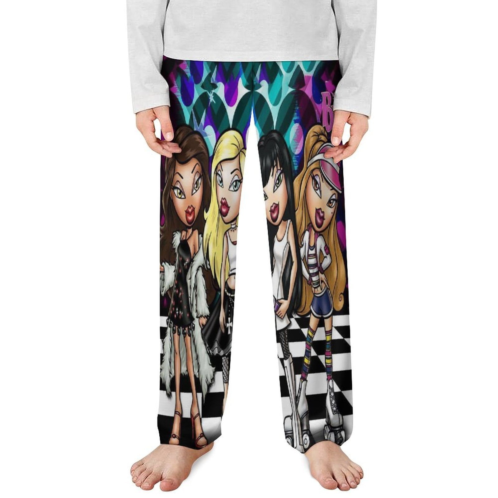 Brat-Z0 Pajama Pants Cartoon Casual Lounge PJ Bottoms with Pockets ...