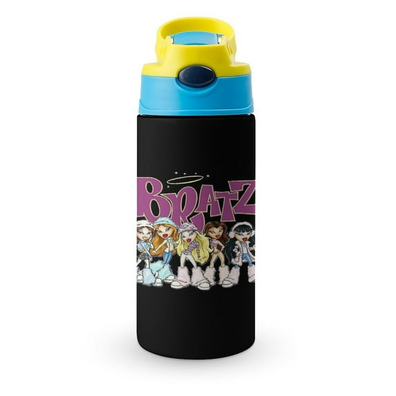Brat-Z0 Water Bottle with Straw Lid Vacuum Insulated Stainless Steel ...