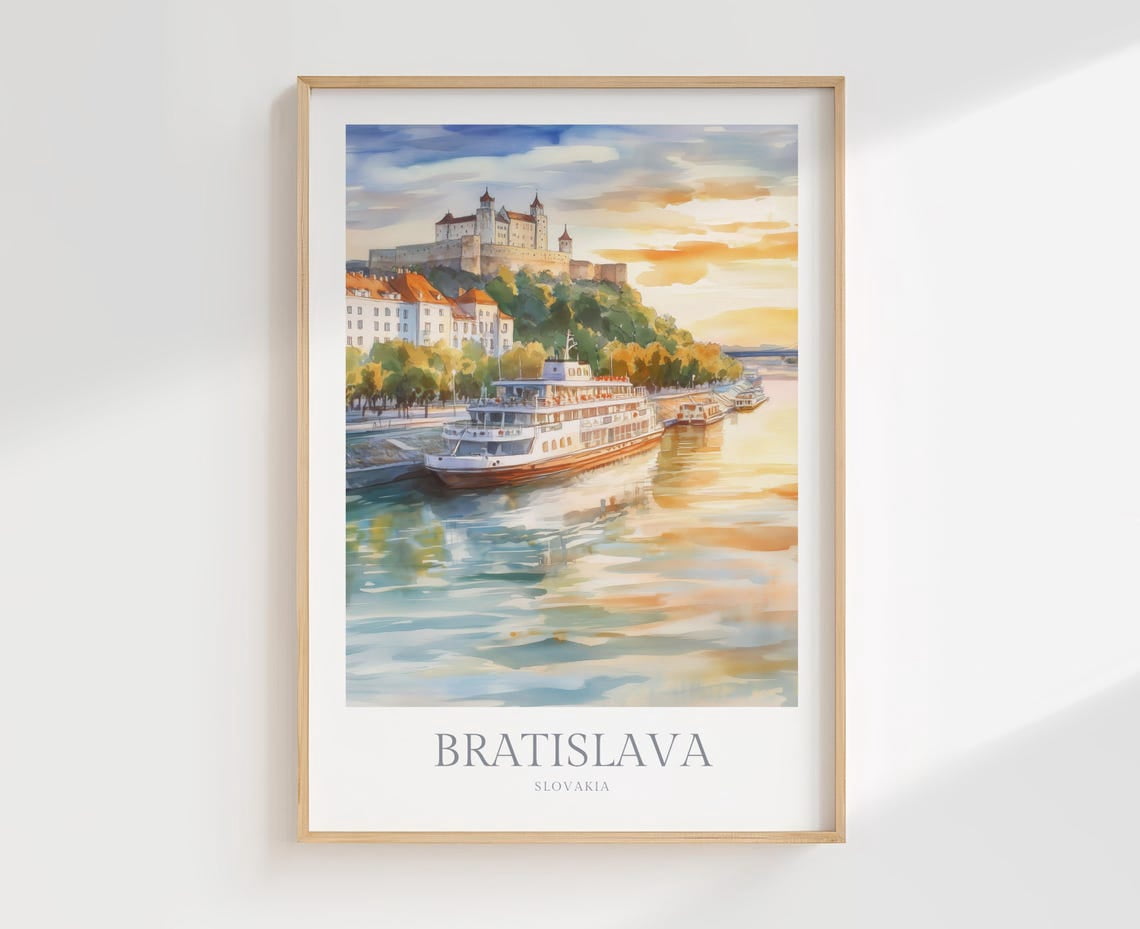 Bratislava Poster Slovakia Wall Art Home Decor Poster, Unframed Size ...