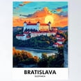 Bratislava Slovakia Retro Travel Print Poster Wall Art Modern Wall ...