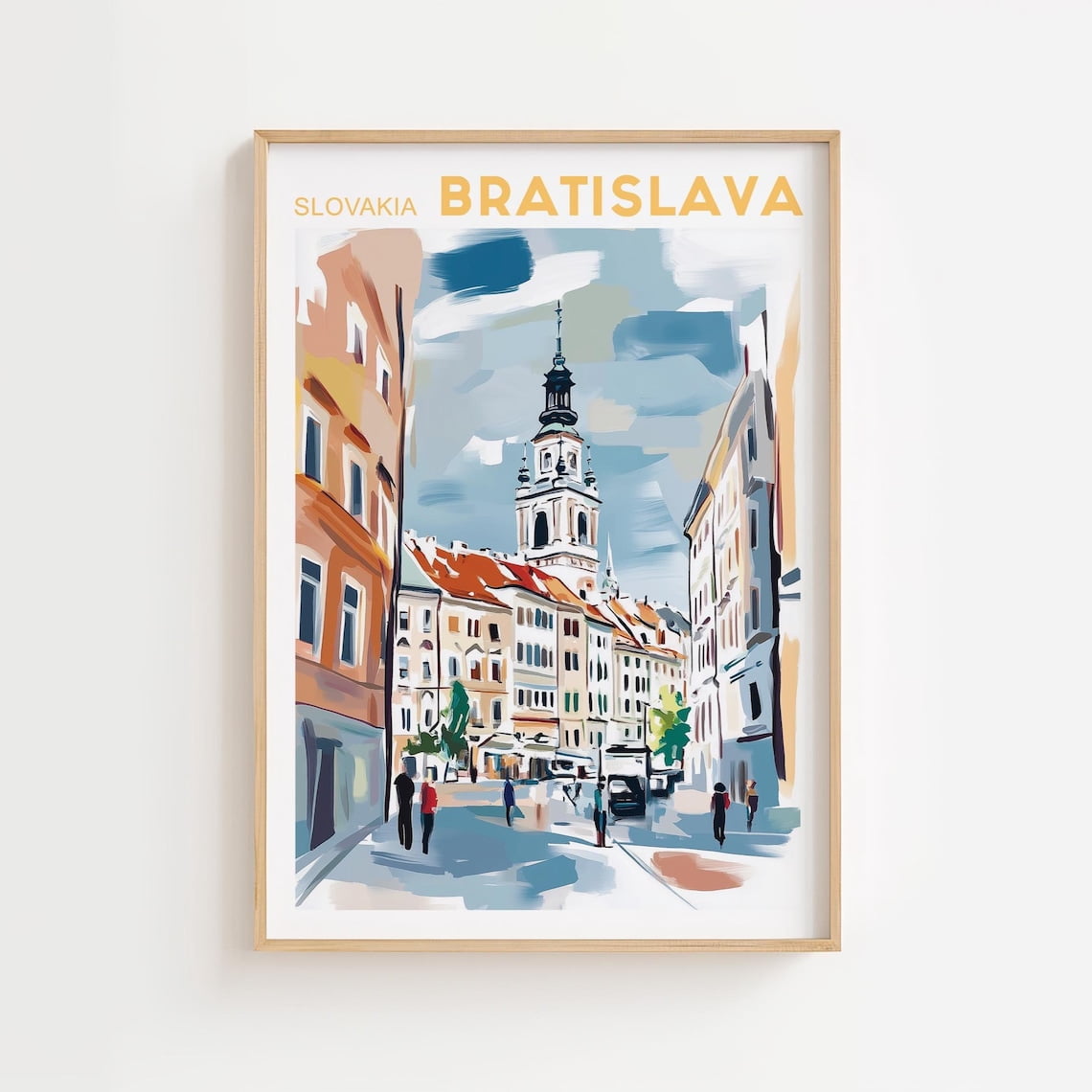 Bratislava Travel Poster Wall Art, Slovakia Poster, Bratislava Poster ...