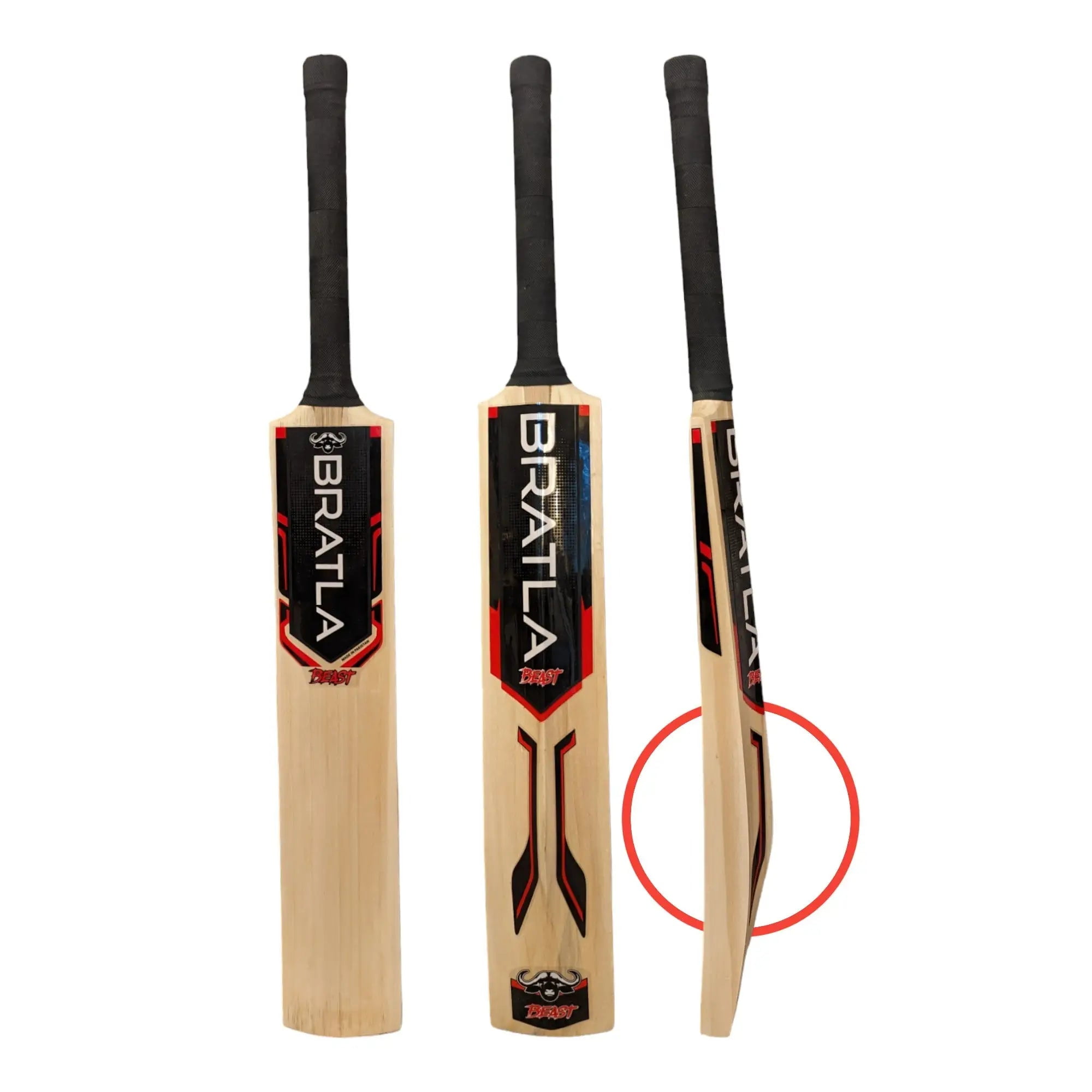 Bratla Beast Kashmir Willow Cricket Bat Adult - Walmart.com
