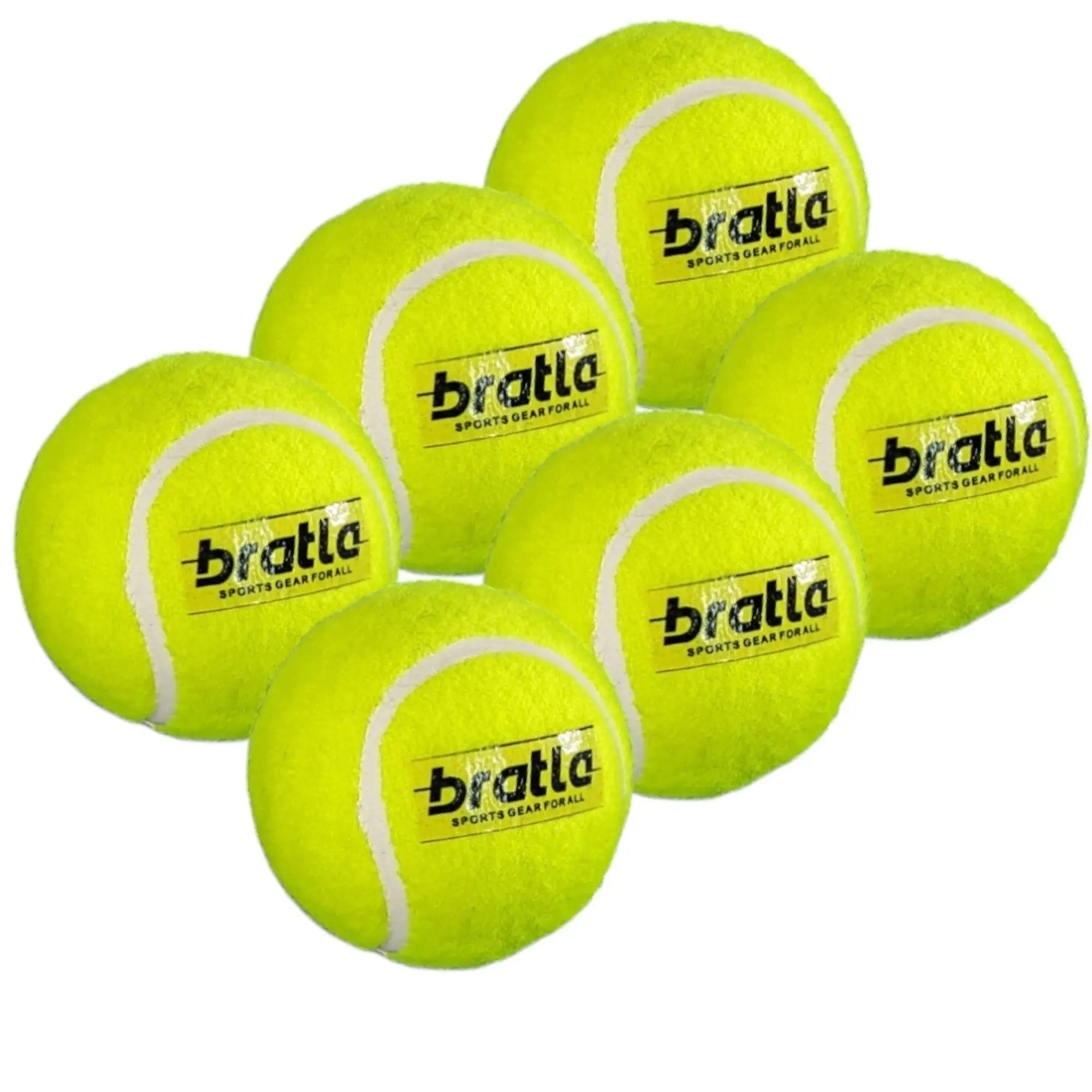 Bratla Heavy Tennis Cricket Ball 120-130g - Pack of 6 | Hard Tennis ...