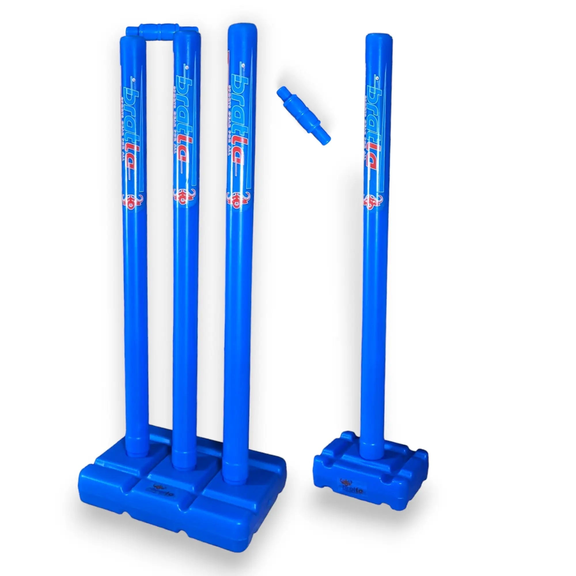 Bratla Pro Stumps for Cricket - Blue Wicket with Target Stump Set ...