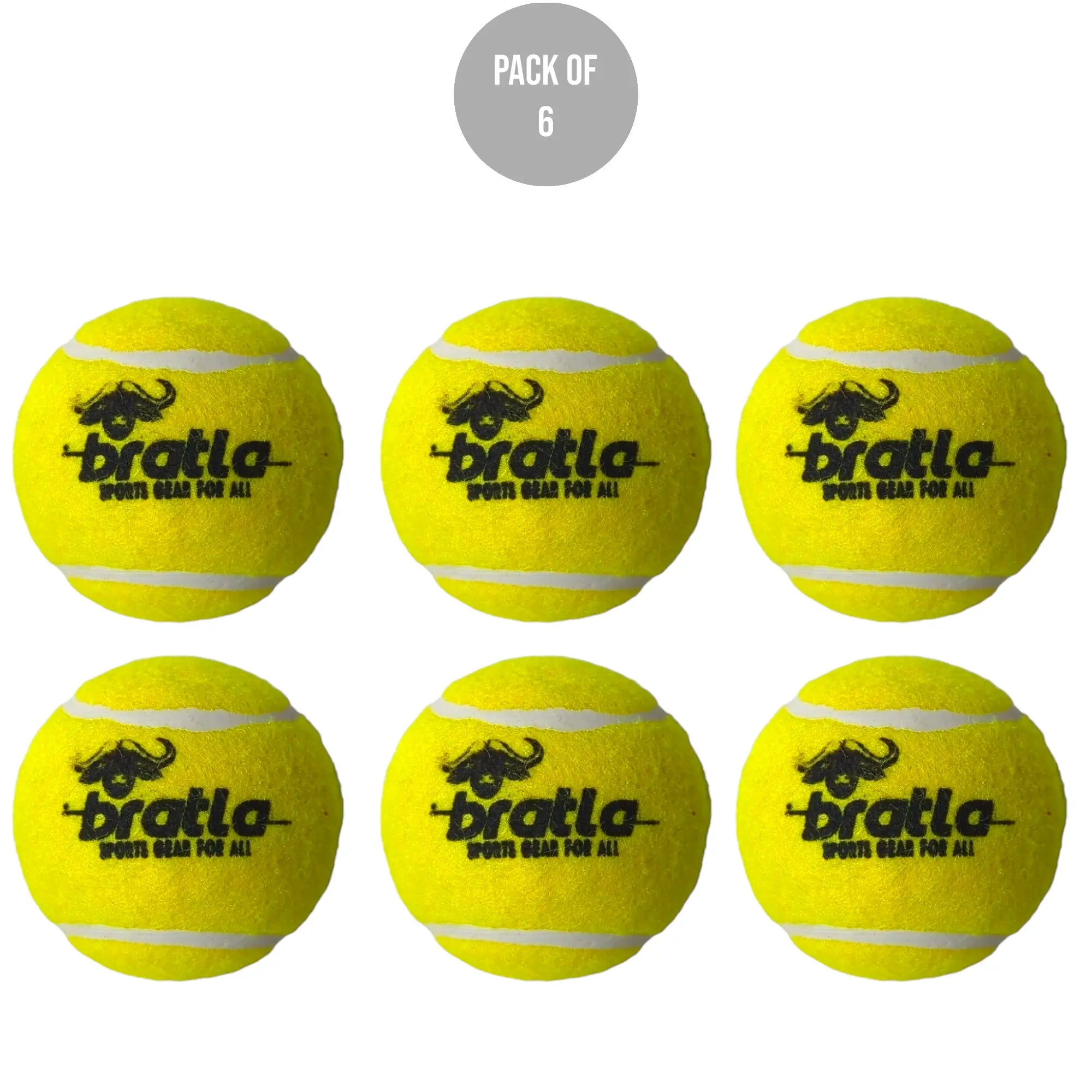 Bratla Pro Tennis Balls for Cricket - Lightweight Cricket Ball Tennis ...