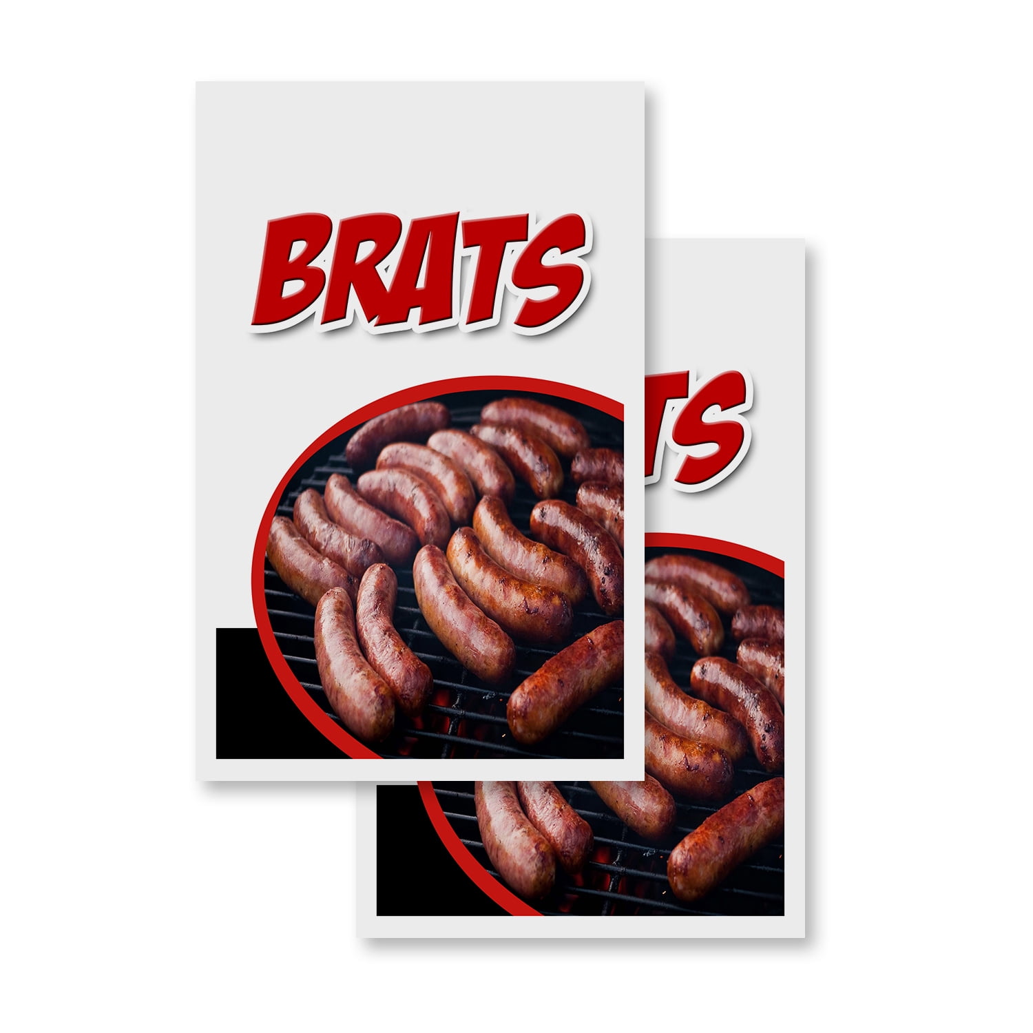 Brats (2-PACK) 24" x 36" Vinyl Decals | Sign Insert Peel & Stick Decals ...