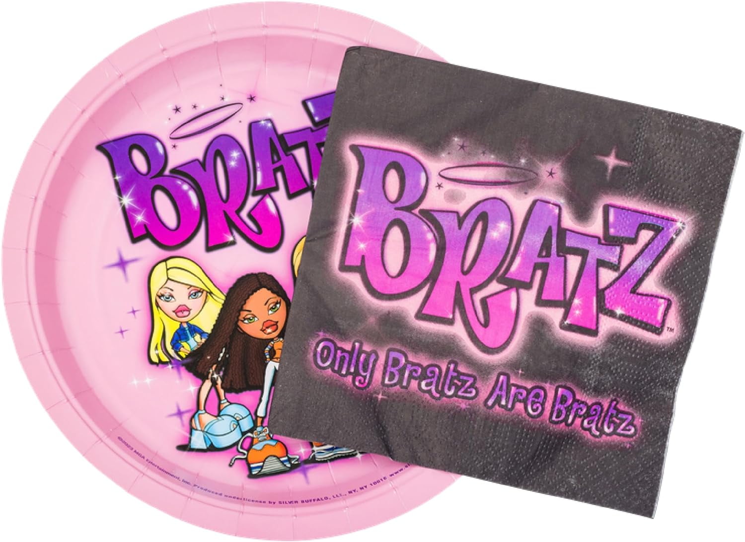 Bratz Airbrush Group 32ct Paper Napkin and Plate Party Pack - Walmart.com