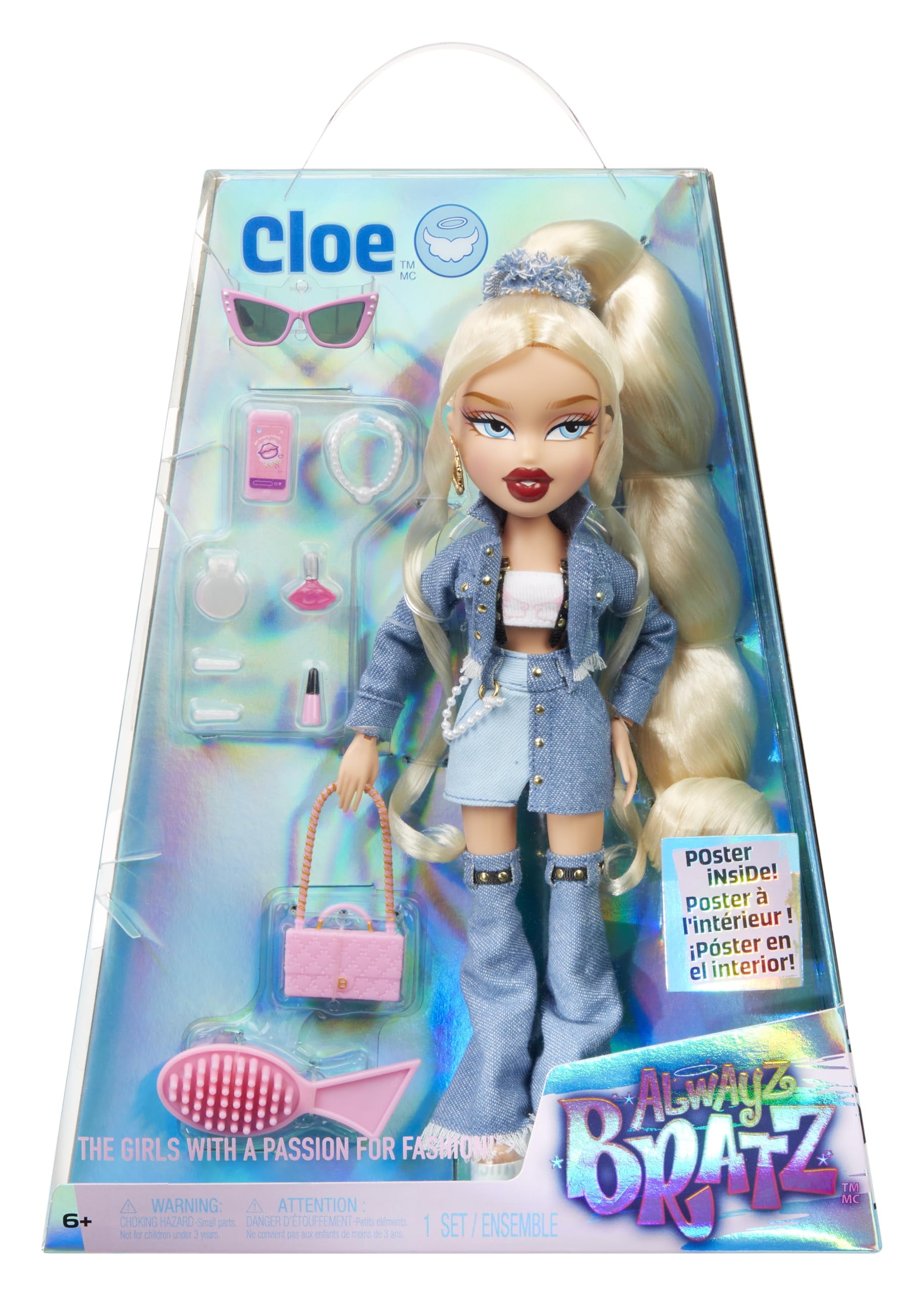 Bratz Alwayz Cloe Fashion Doll with 10 Accessories and Poster C70 ...