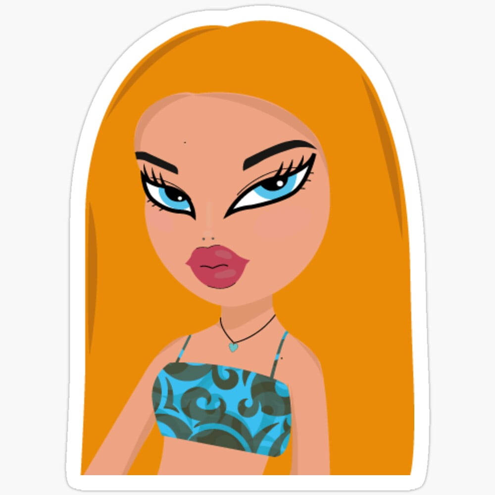 Bratz Blonde Sticker Sticker Phone Decal Water Bottle Stickers Car ...
