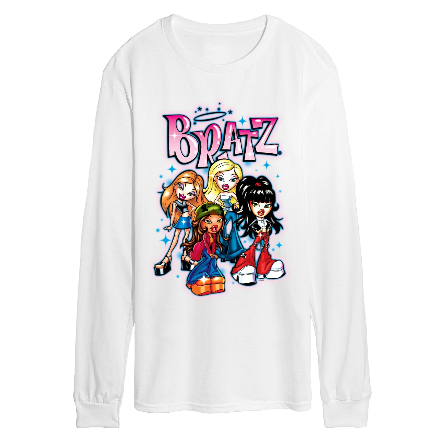 Bratz! - Bratz! Airbrush - Men's Long Sleeve Graphic T-Shirt - Walmart.com