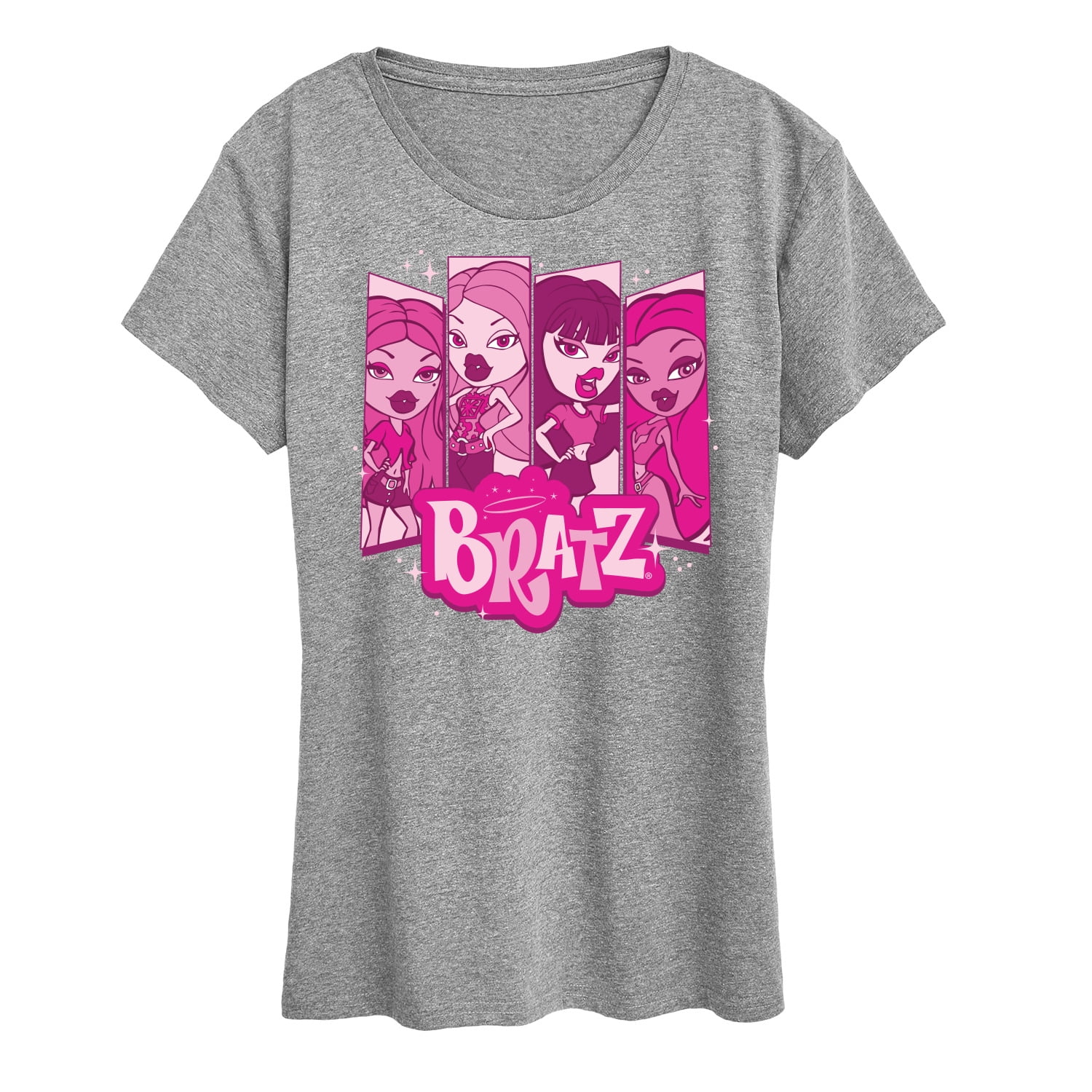Bratz - Bratz Logo - Yasmin Jade Cloe Sasha - Women's Short Sleeve Graphic T-Shirt - Walmart.com