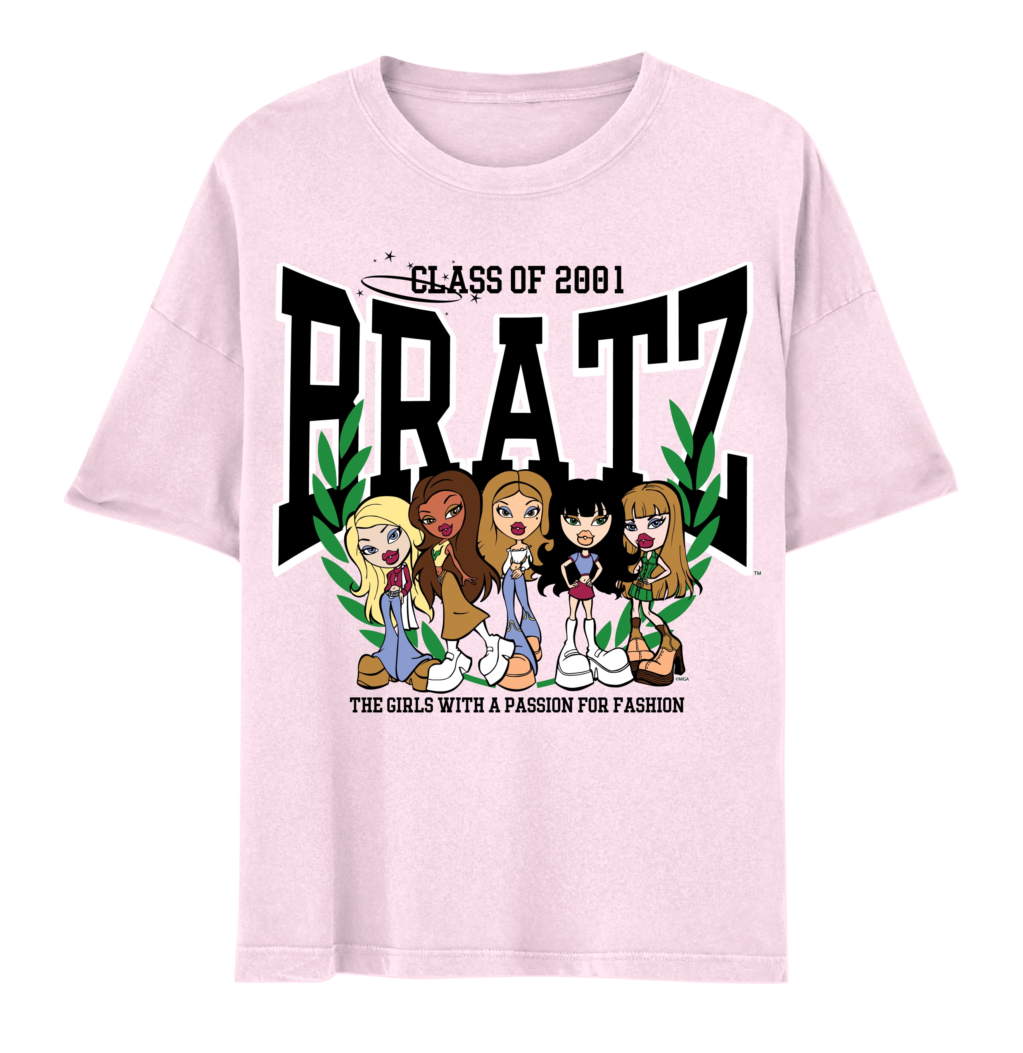 Bratz Class of 2001 Mens and Womens Short Sleeve T-Shirt (Classic Pink ...