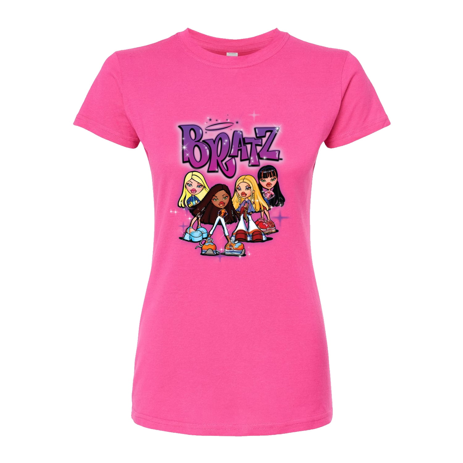 Bratz - Classic Cartoon Dolls - Juniors Fitted Graphic T-Shirt ...