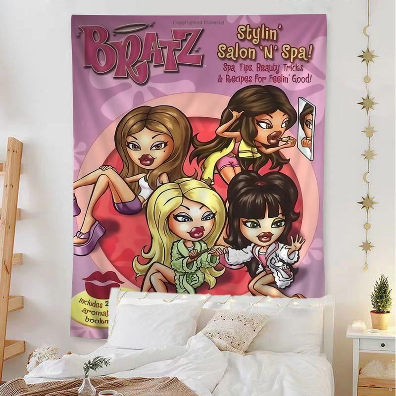 Bratz Doll Anime Tapestry Hanging Tarot Hippie Wall Rugs Dorm Home ...