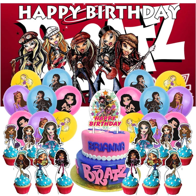 Bratz Girls Birthday Set Party Decor Decorations for Kids Supplies Kit ...