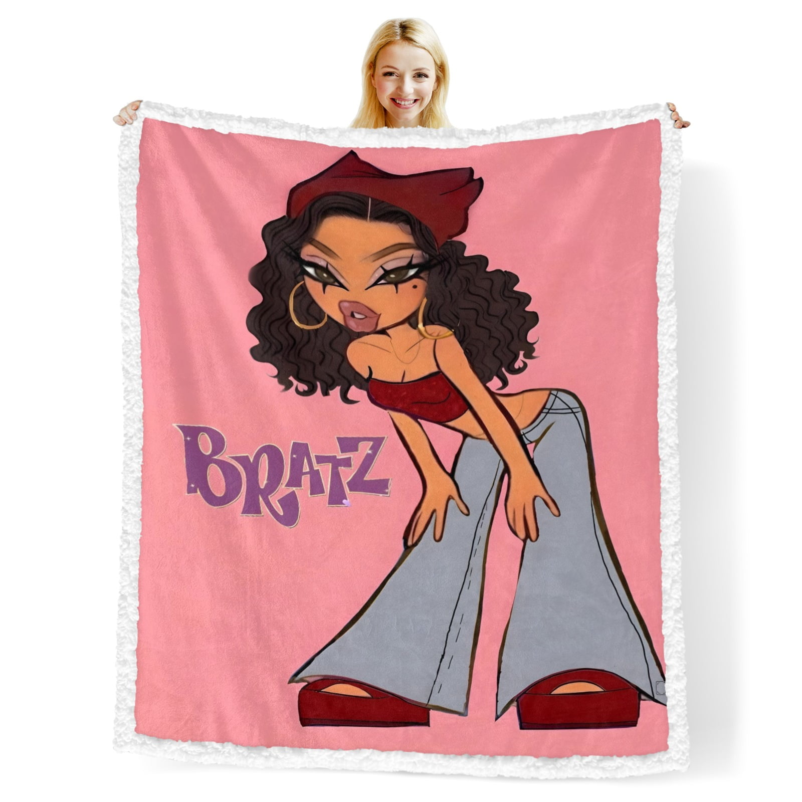 Bratz Girls High Definition Pattern 50 * 60 inch Flange Velvet Blanket ...