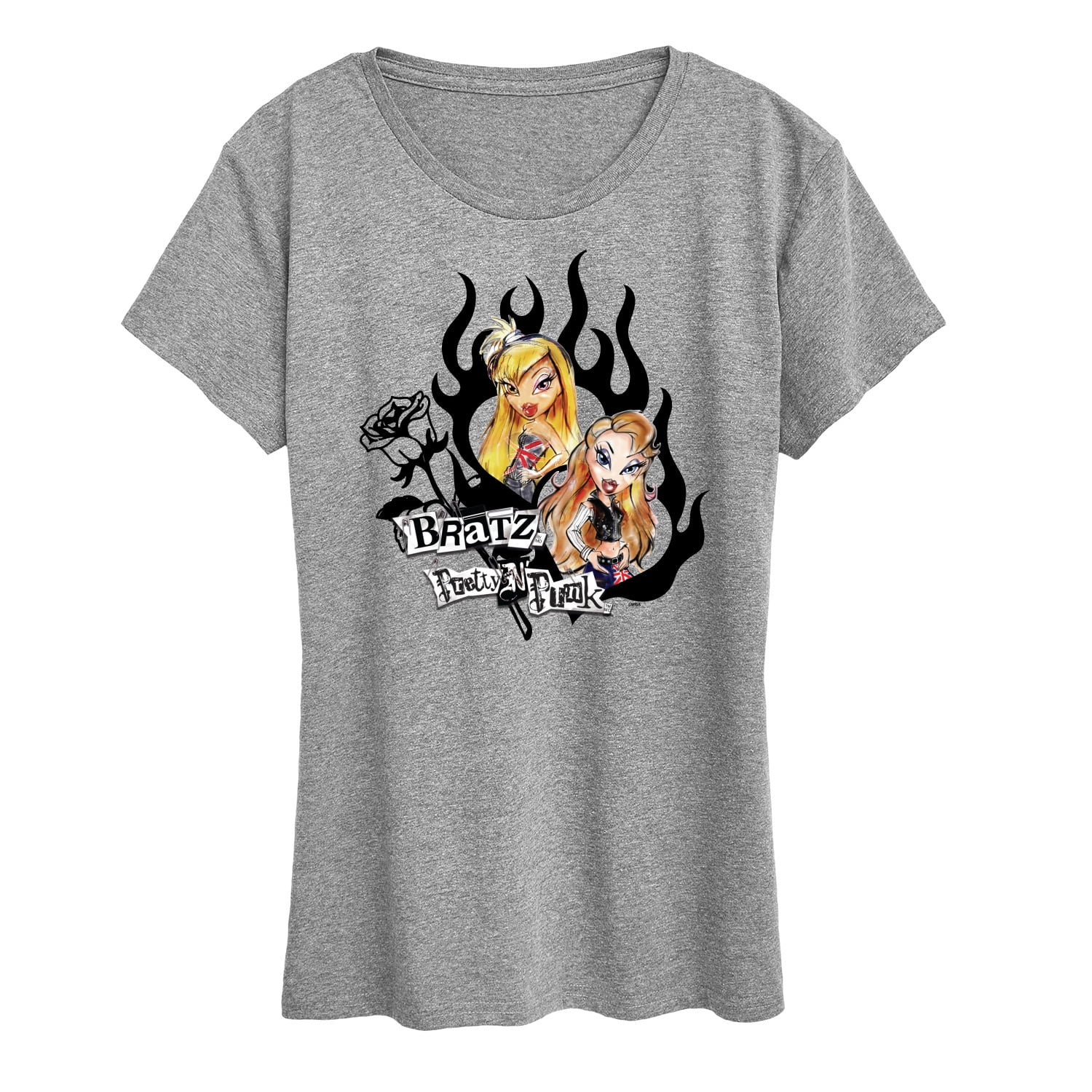 Bratz - Hearts & Flames in a Frame - Women's Short Sleeve Graphic T ...
