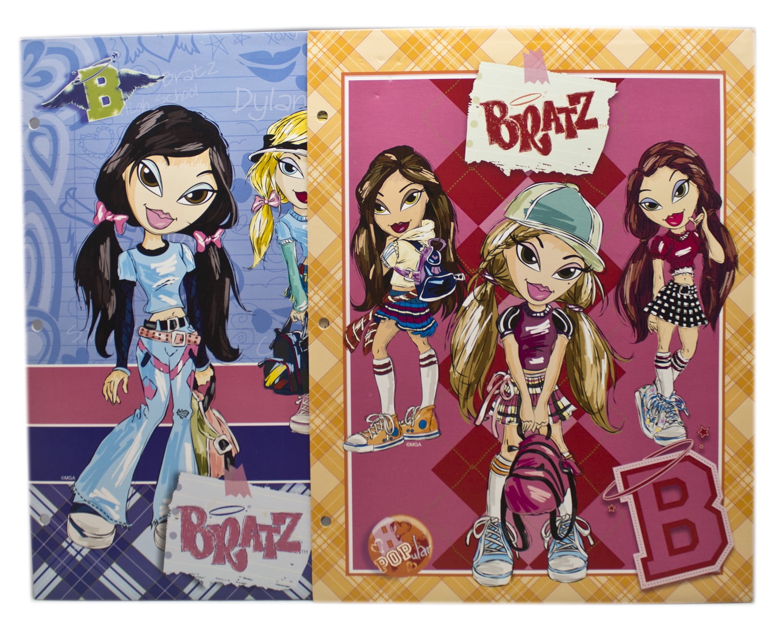 Bratz High School I Heart Fashion Homework Folder Set (2pc) -Blue ...