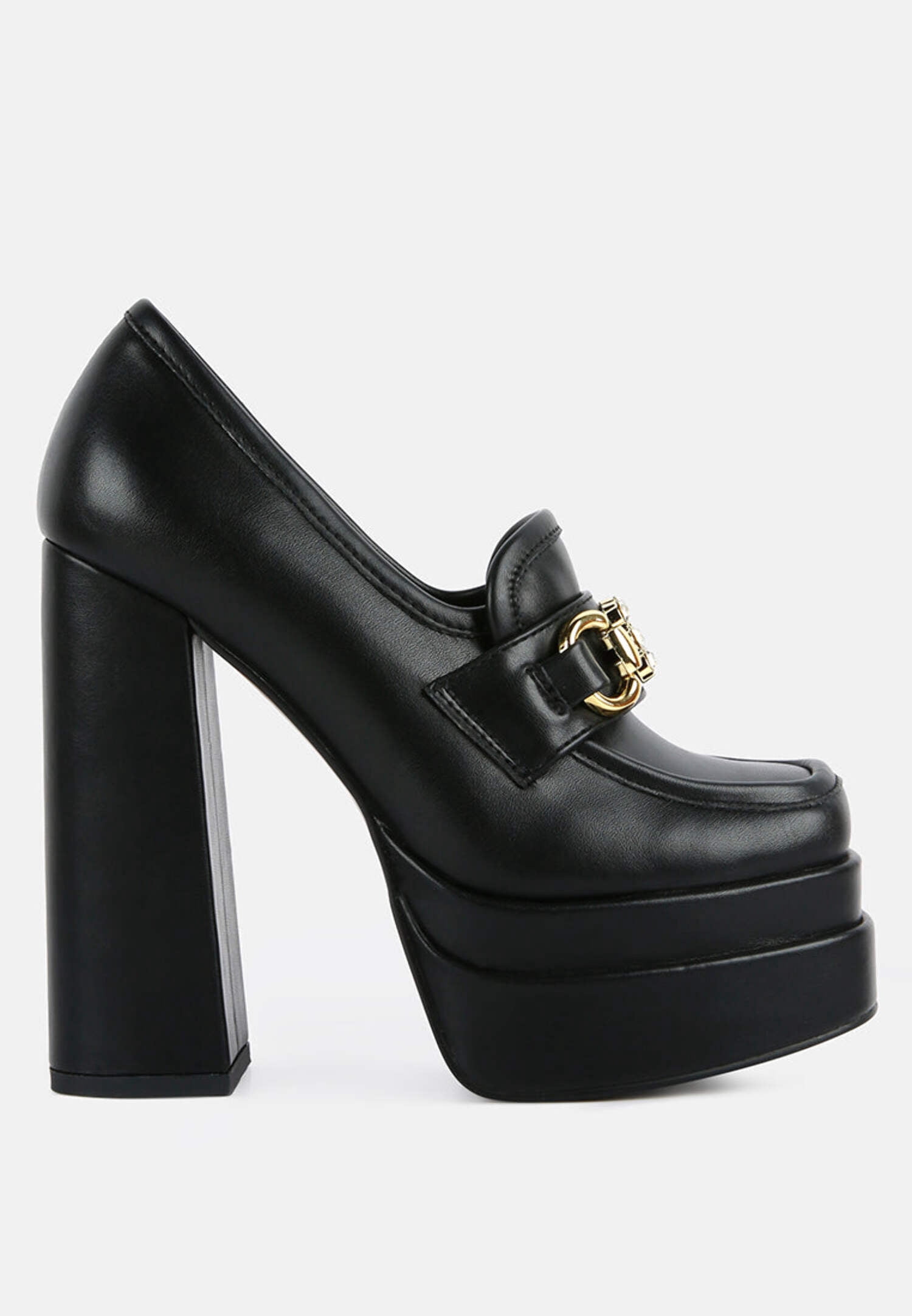 Bratz Horsebit Diamante Embellished Chunky Platform Loafers - Walmart.com