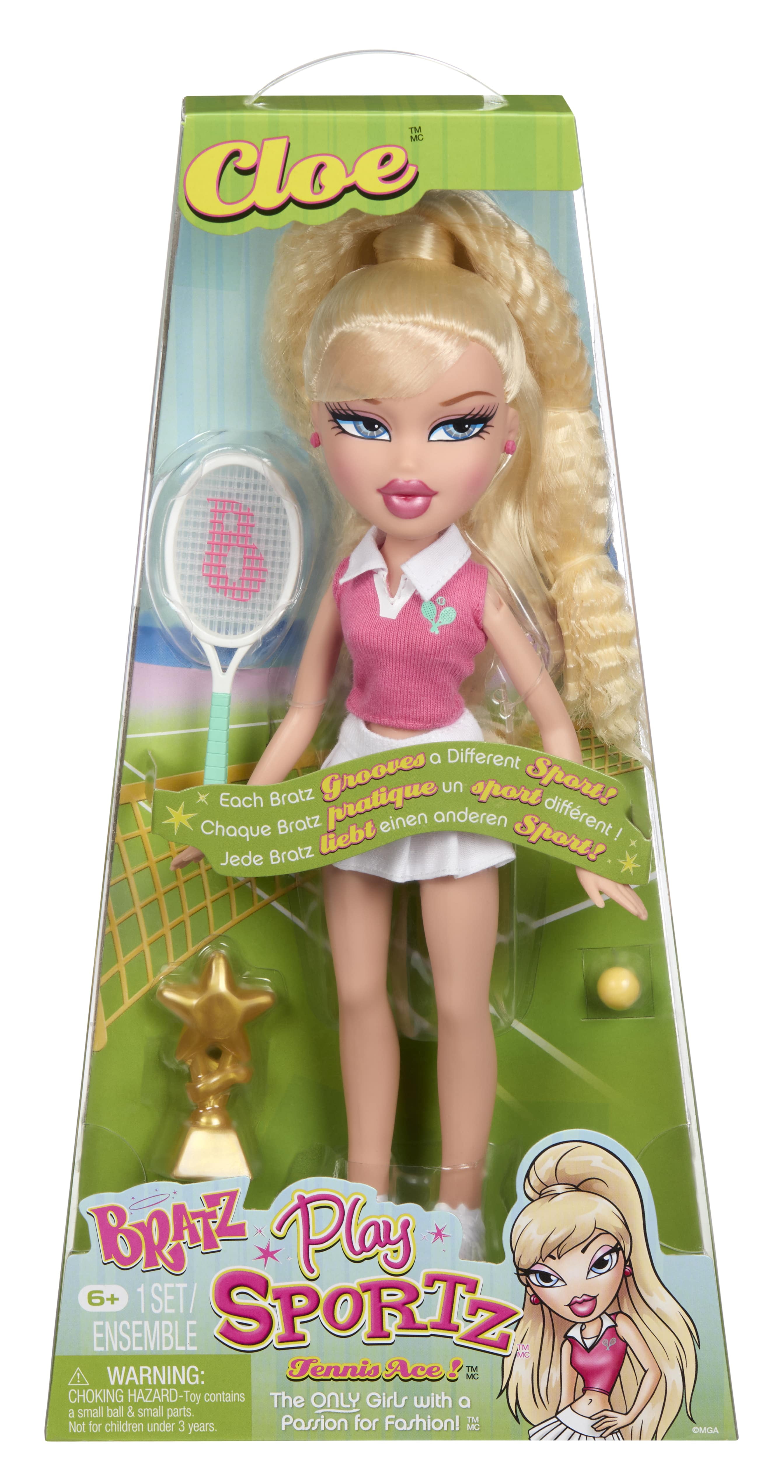 Bratz Play Sportz Cloe (Tennis) Fashion Doll With Accessories - Walmart.com