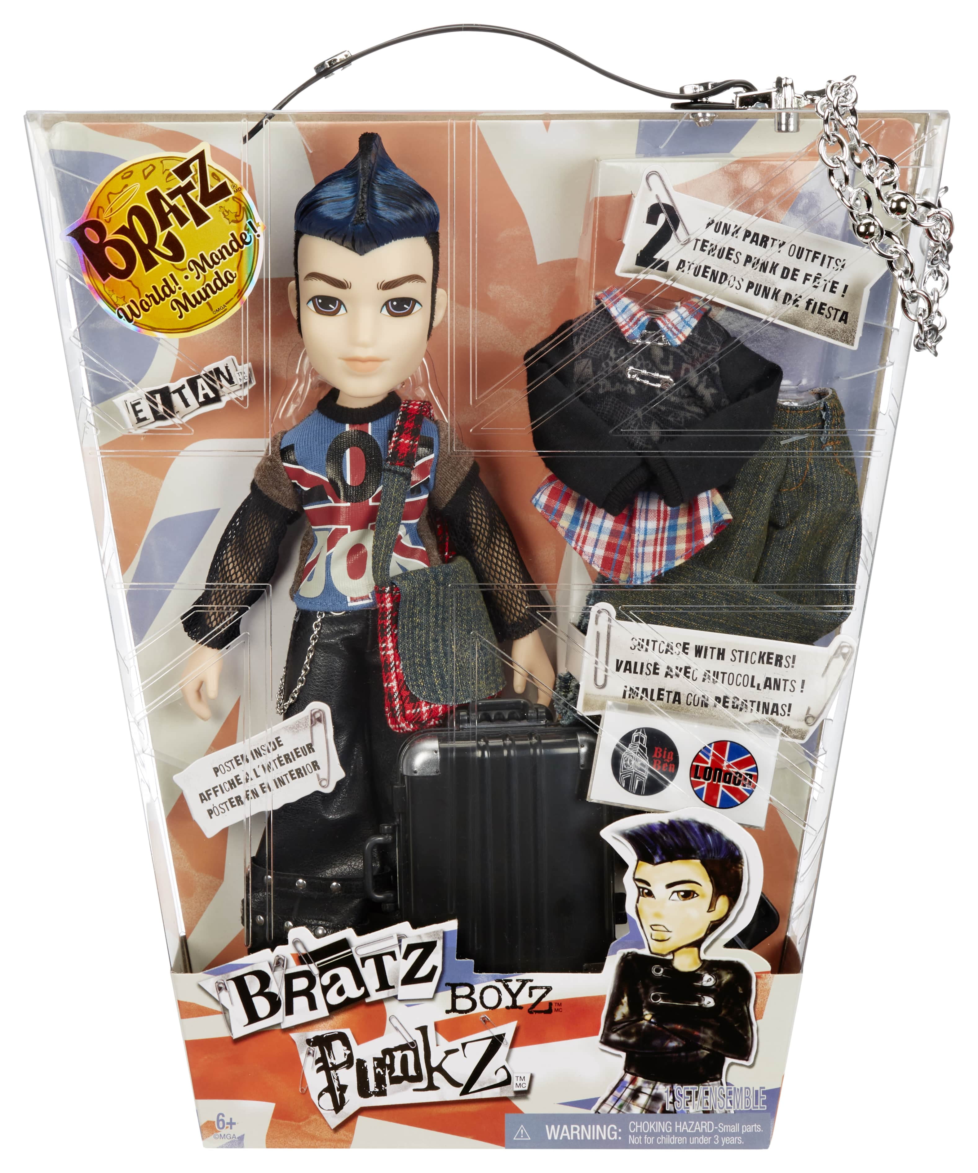 Bratz Pretty ‘N’ Punk Eitan Boyz Punkz Fashion Doll with 2 Outfits and ...