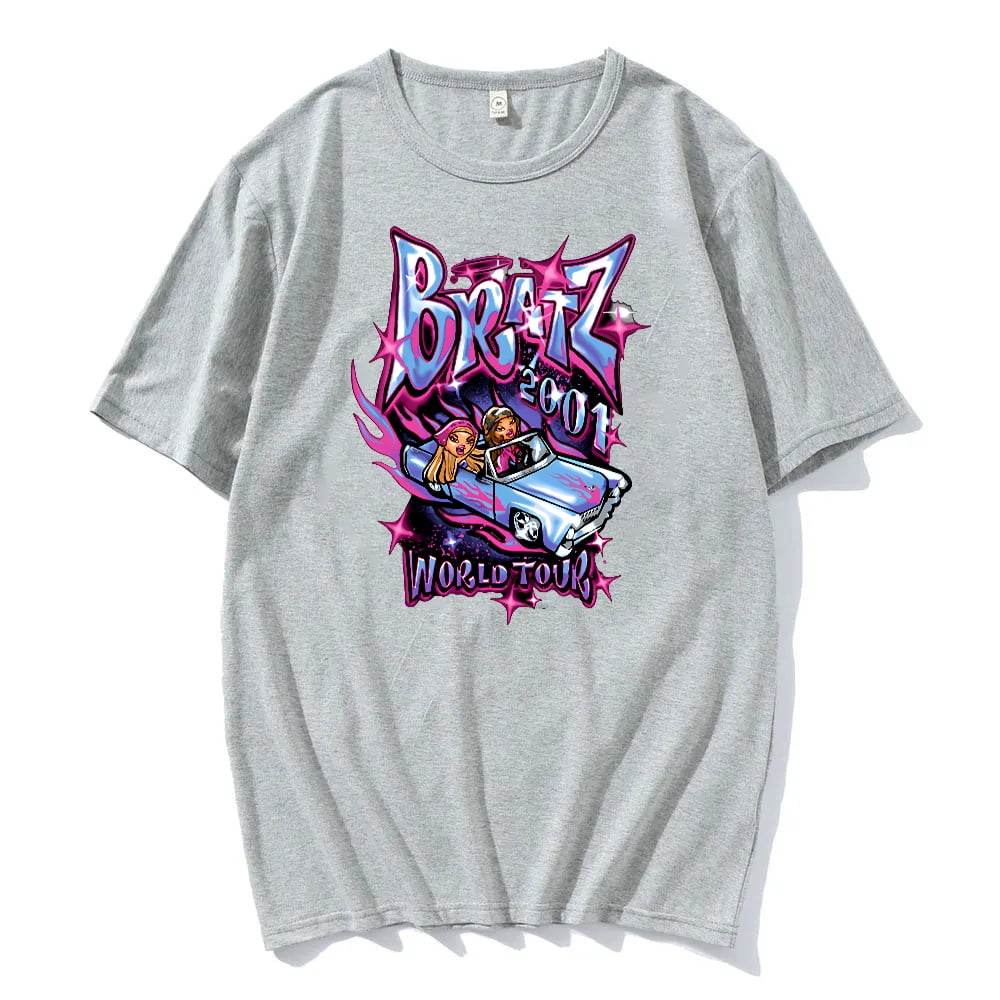 Bratz T-shirt Crewneck Short Sleeve Tee Y2K Streetwear Men Women ...