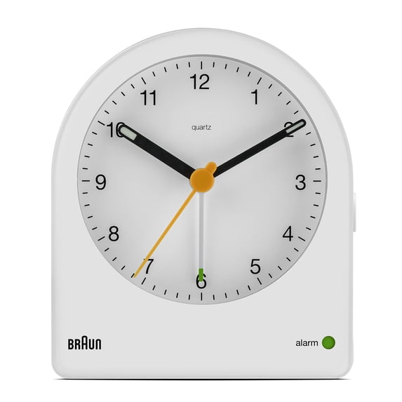 Braun Classic Analogue Alarm Clock with Snooze and Continuous Backlight ...