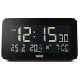 Braun Digital Alarm Clock with Date, Month and Temperature Displayed, Negative LCD Display ...