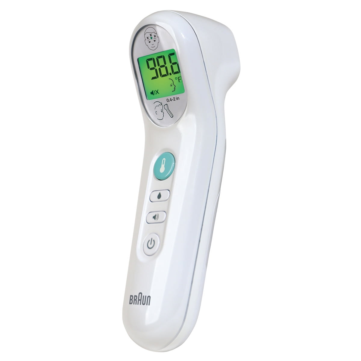 Braun No Touch 3-in-1 Digital Thermometer, Suitable for All Ages, BNT100US, White - Walmart.com